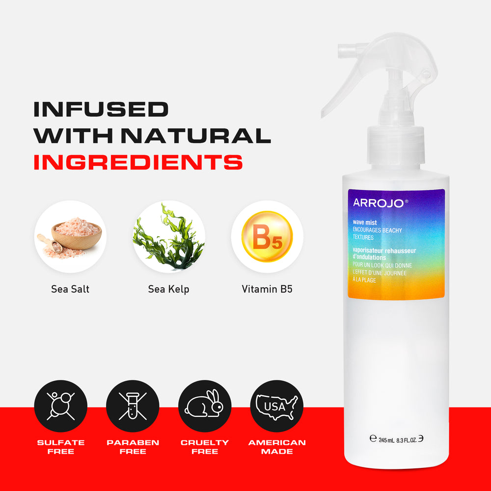 Wave Mist Spray for Beachy Wavy Hair - ARROJO